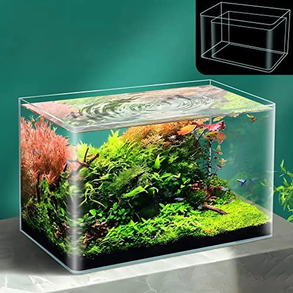 Rimless Glass Cube Aquarium, 2G/4G for Betta, Shrimp, & Nano Tanks ...